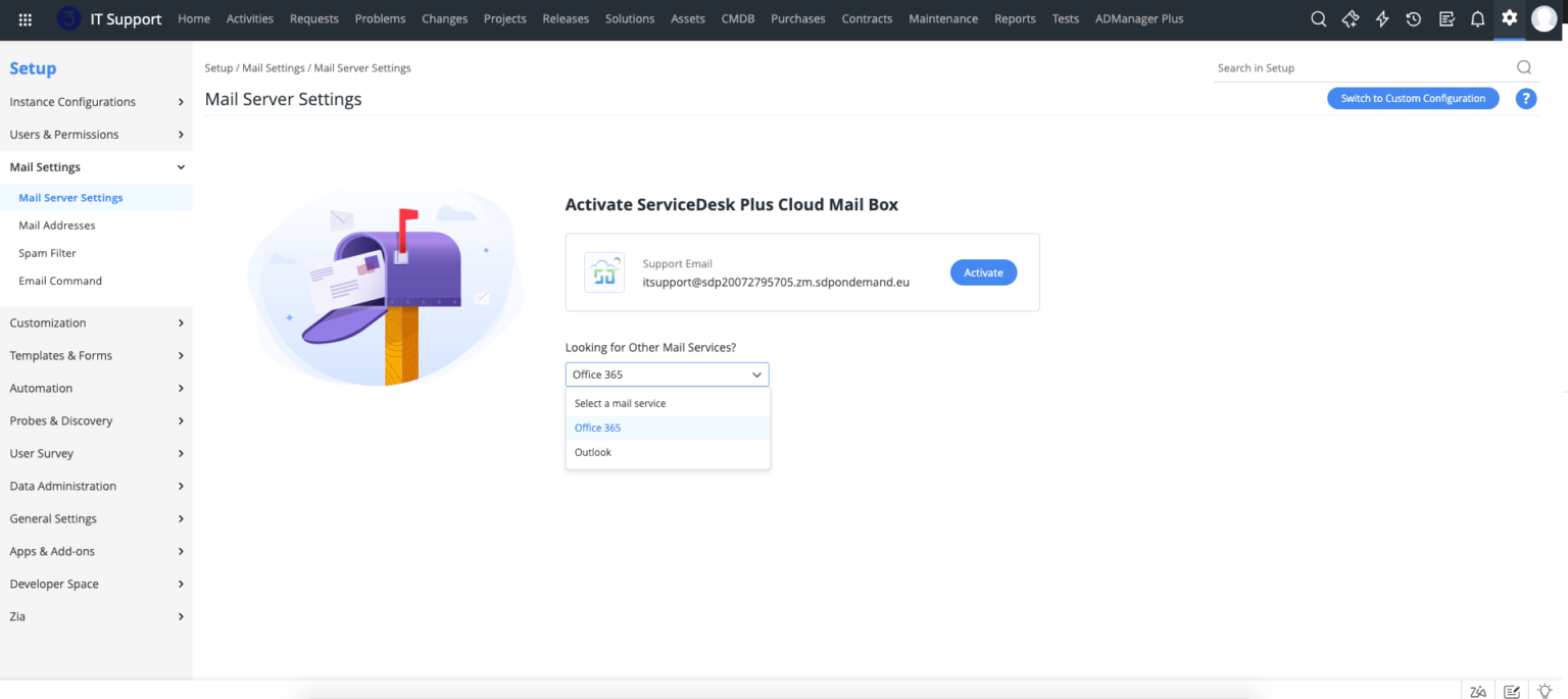 ServiceDesk Plus Mail Not Working? Modern Authentication Fix