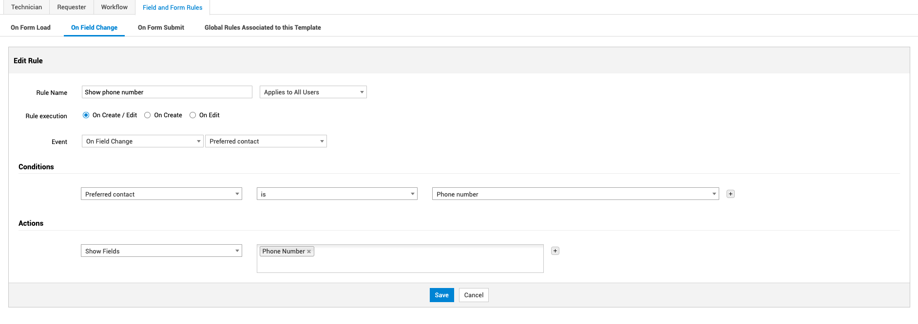 Field & Form Rules in ManageEngine ServiceDesk Plus - Set3 Solutions